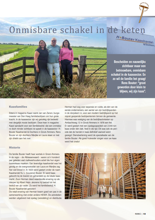 Artikel in Kaas! Magazine | H Bouter Kaas